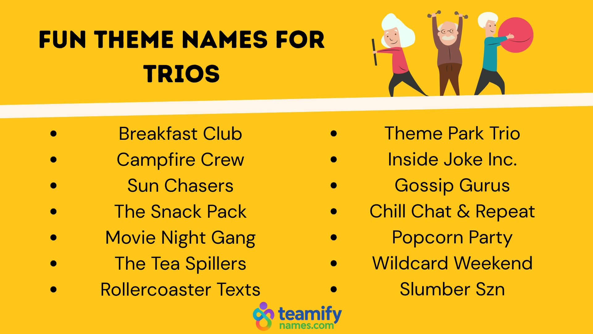 410+ Trio Group Chat Names for Every Vibe & Style – Teamify Names