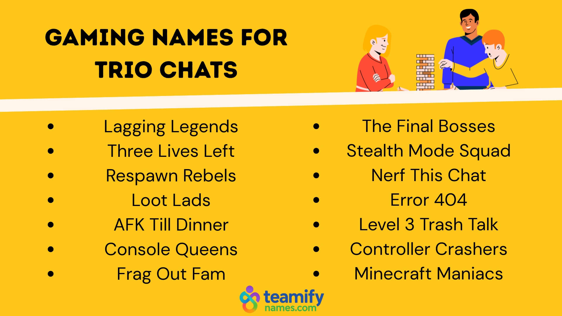 410+ Trio Group Chat Names for Every Vibe & Style – Teamify Names