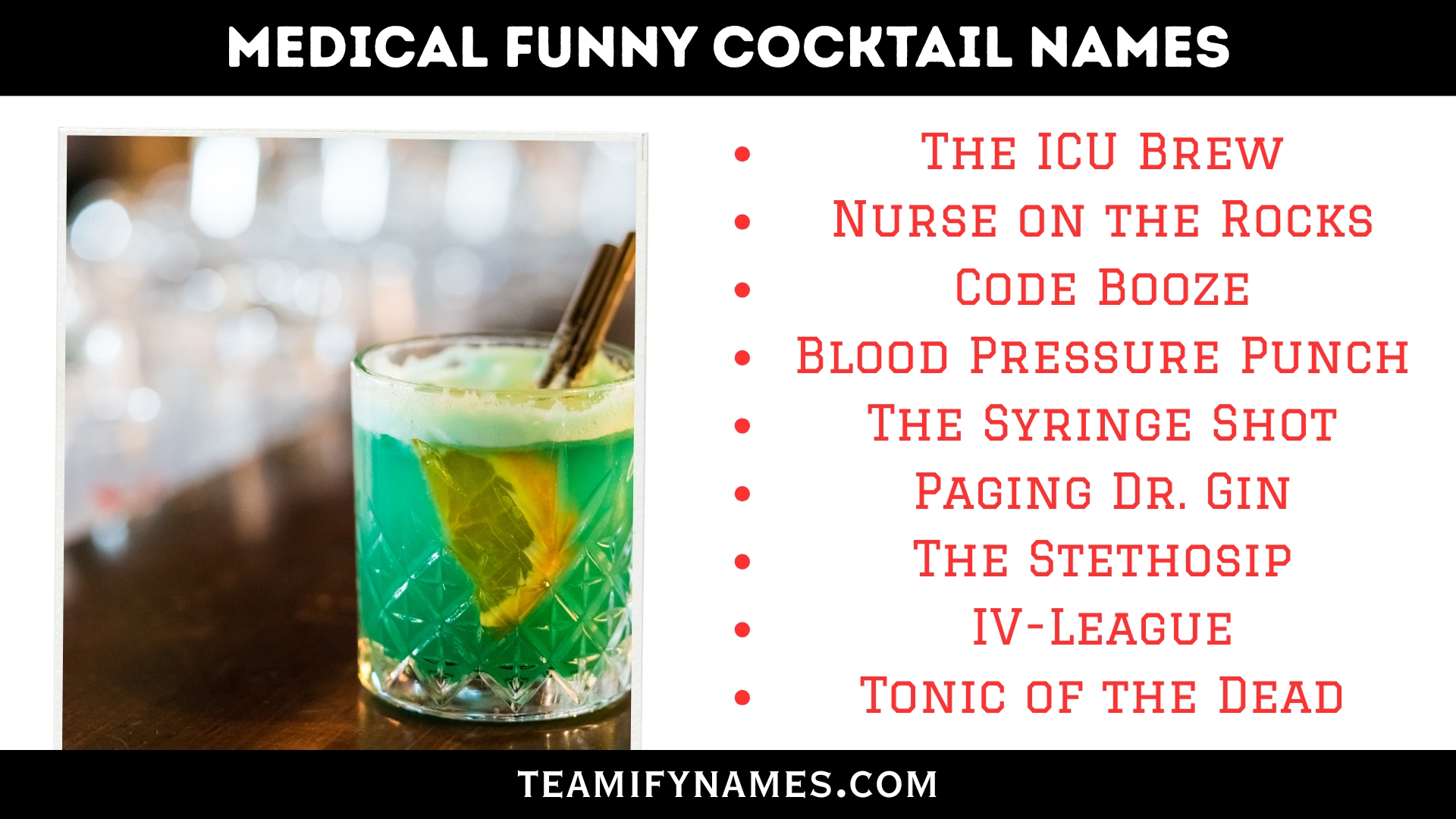 Cheers to 510+ Funny Cocktail Names That Will Make You LOL – Teamify Names