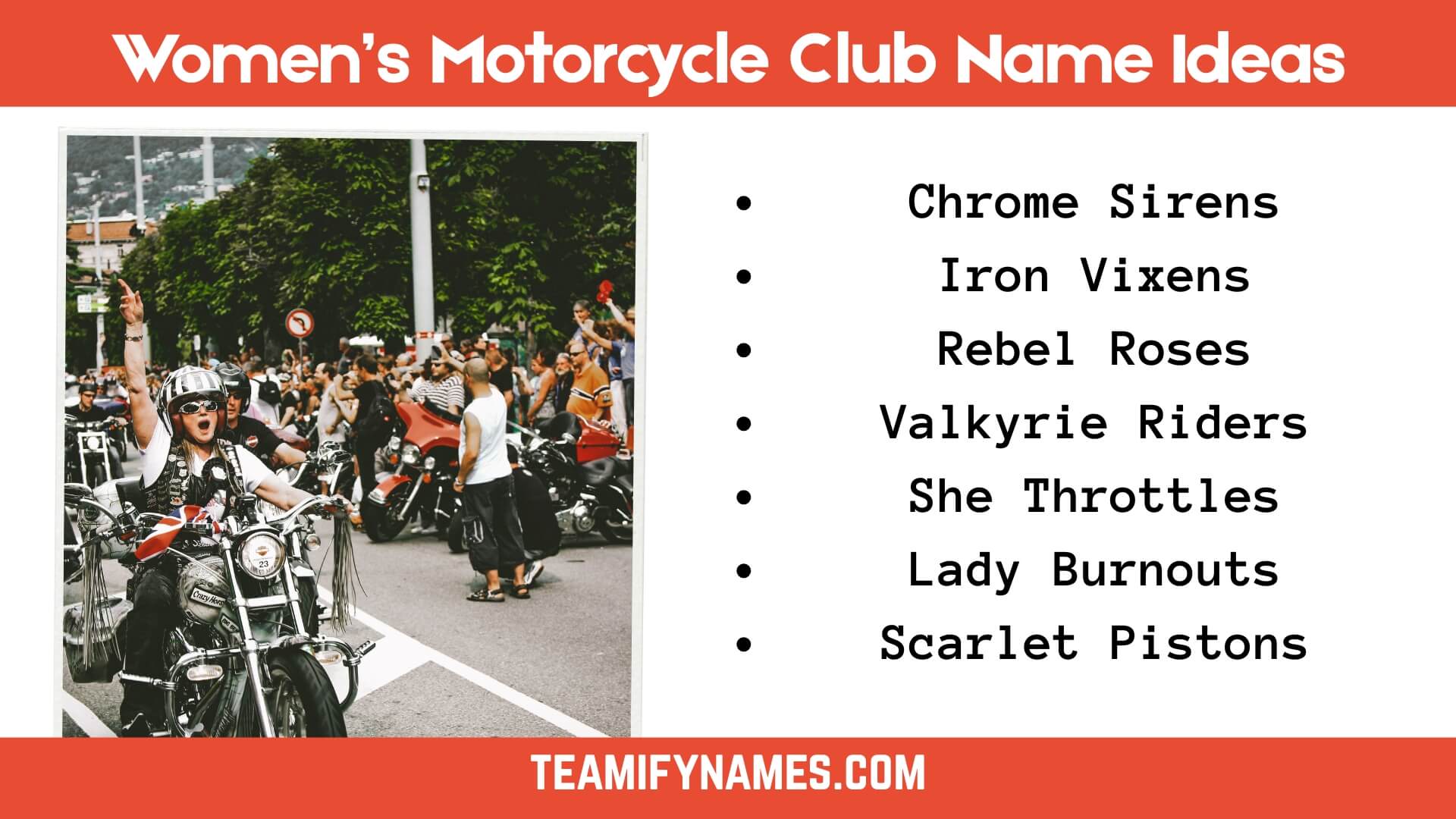 509+ Epic & Funny Motorcycle Club Names You’ve Never Heard Before ...
