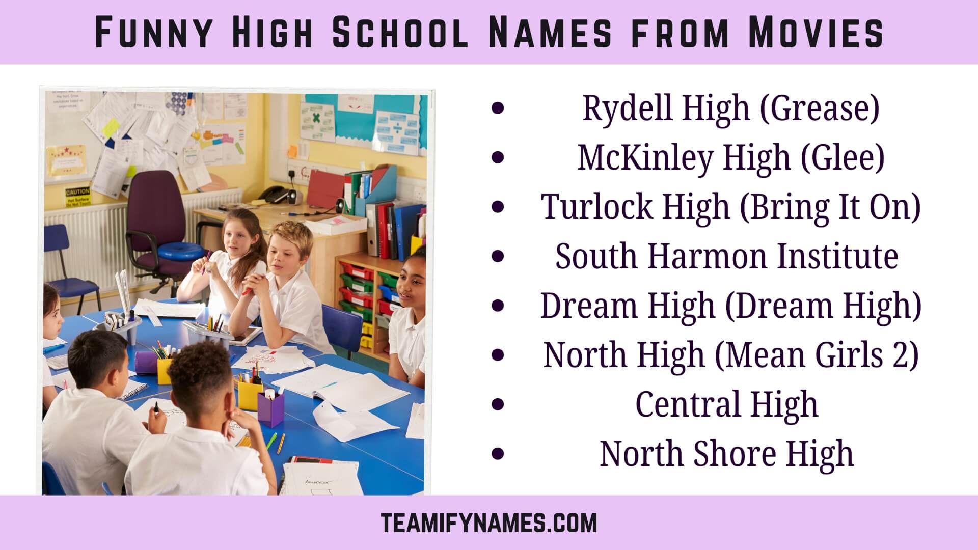 600+ Funny School Names to Spark Laughter and Creativity – Teamify Names