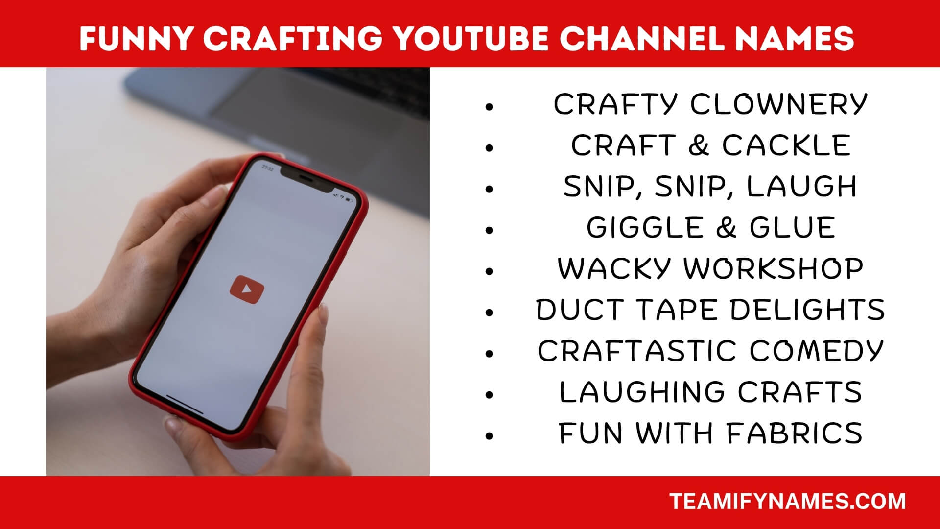 500+ Funny YouTube Channel Names to Boost Your Creativity – Teamify Names