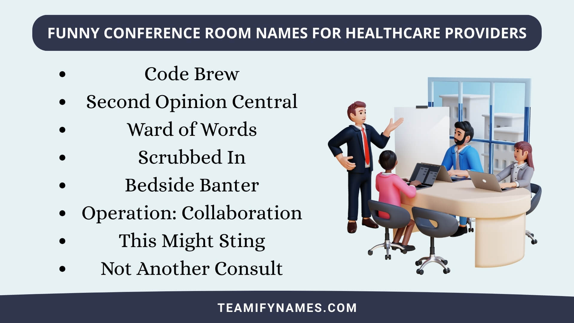 550+ Cool Conference Room Names to Inspire Your Office – Teamify Names