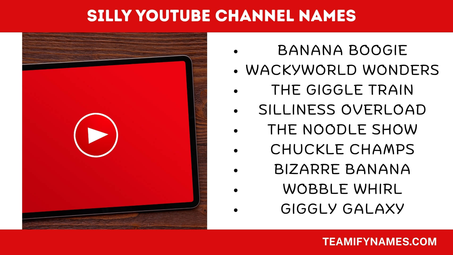 500+ Funny YouTube Channel Names to Boost Your Creativity – Teamify Names