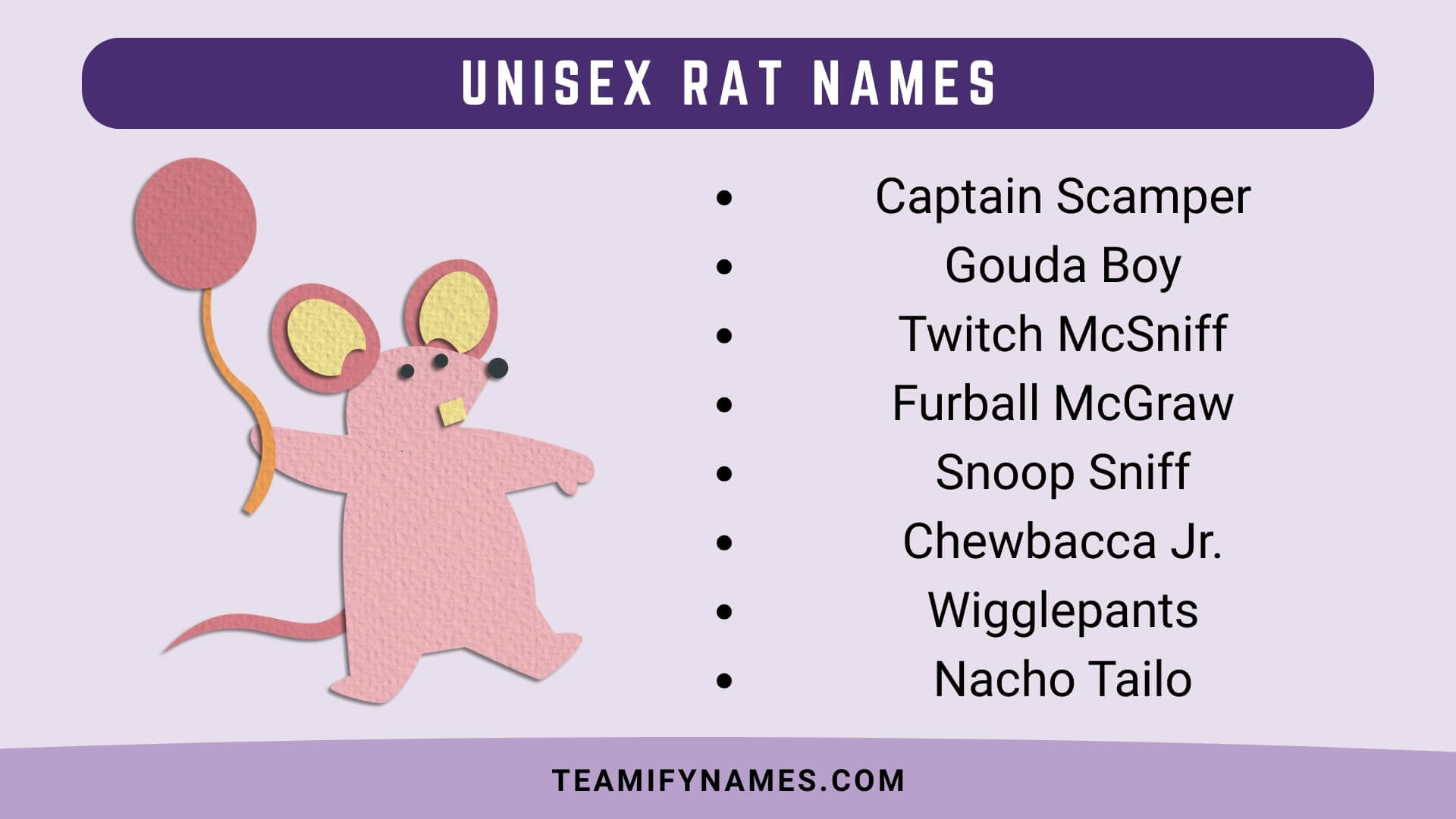 550+ Funny Rat Names That’ll Make You Squeak With Laughter – Teamify Names
