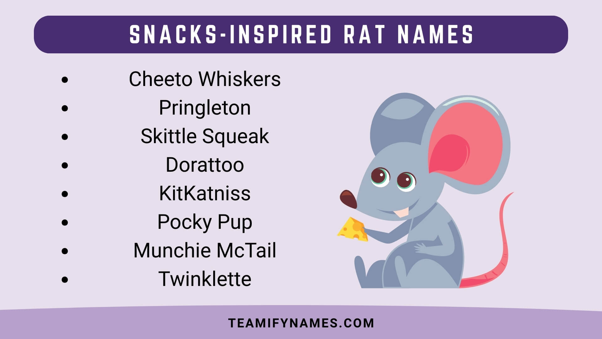 550+ Funny Rat Names That’ll Make You Squeak With Laughter – Teamify Names