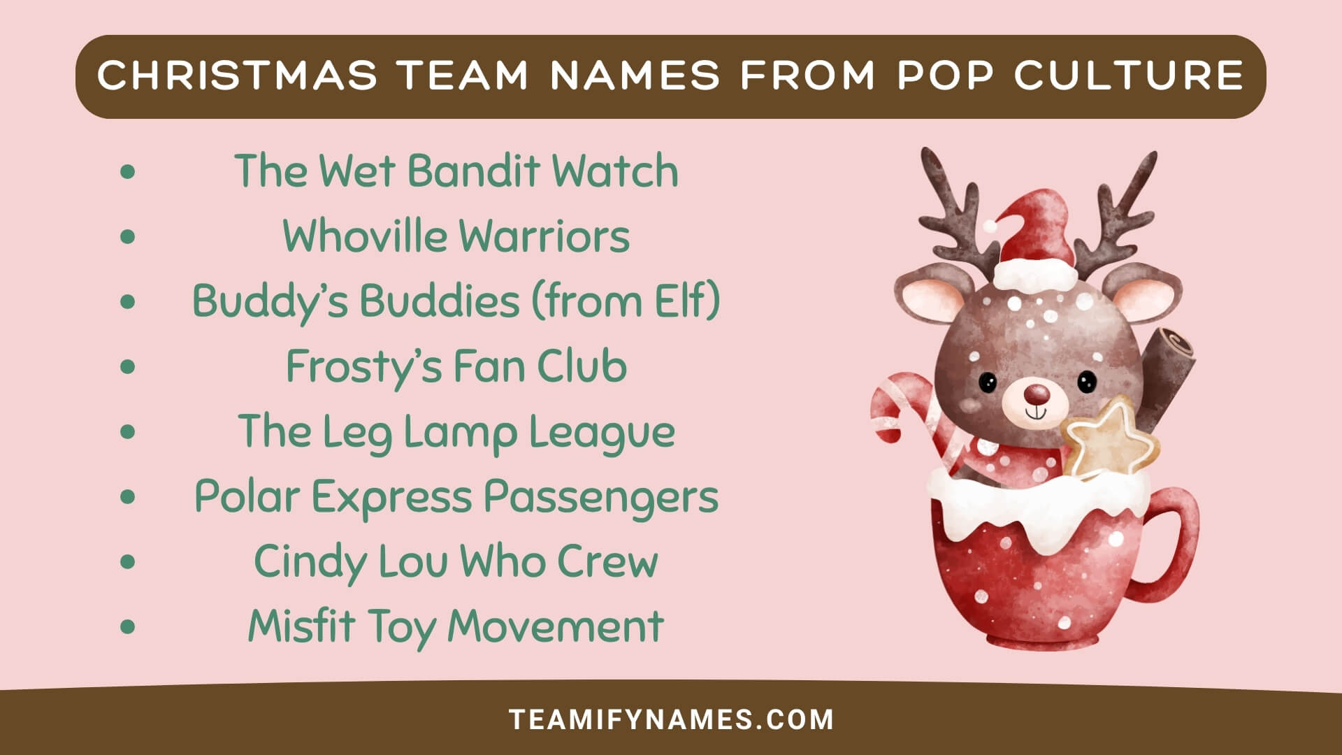 480+ Funny Christmas Team Names to Spread Holiday Cheer in 2025 ...