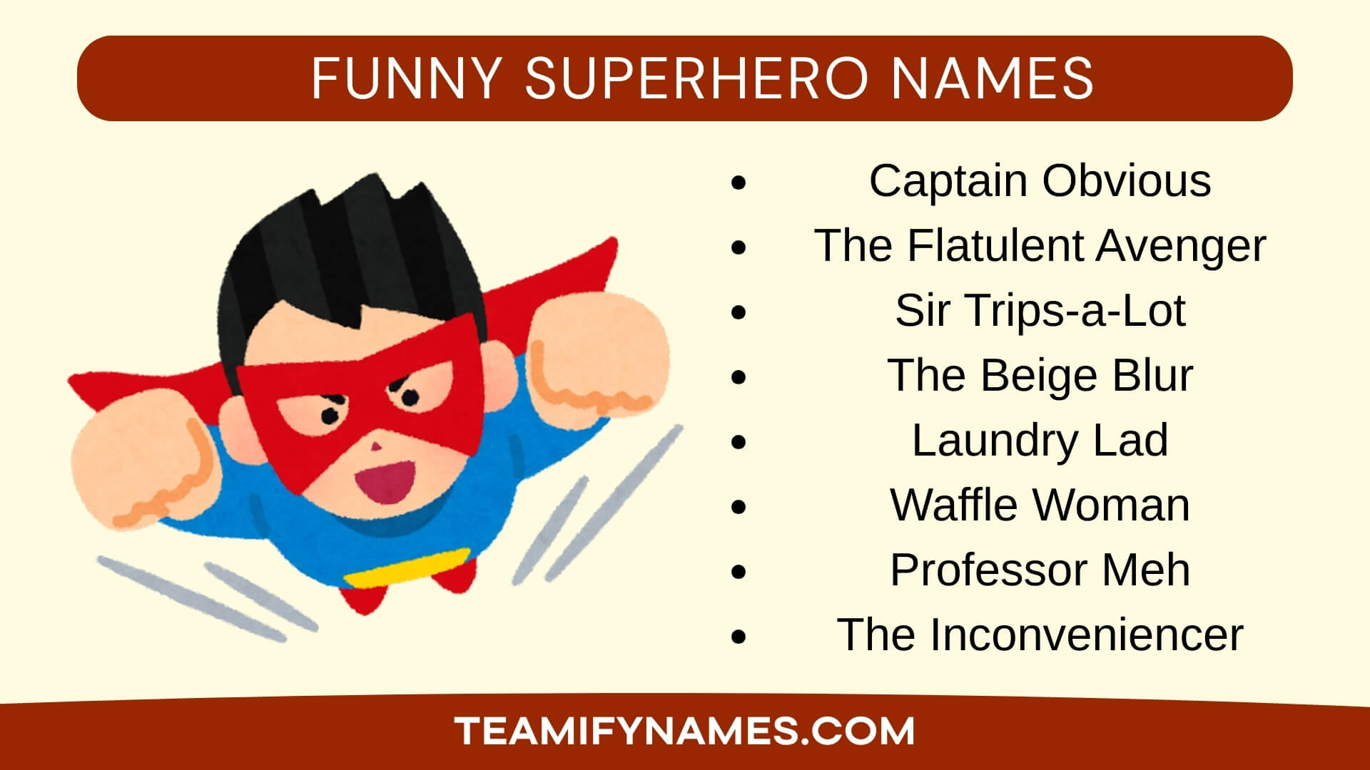 550+ Funny Superhero Names to Save Your Day with Laughter – Teamify Names