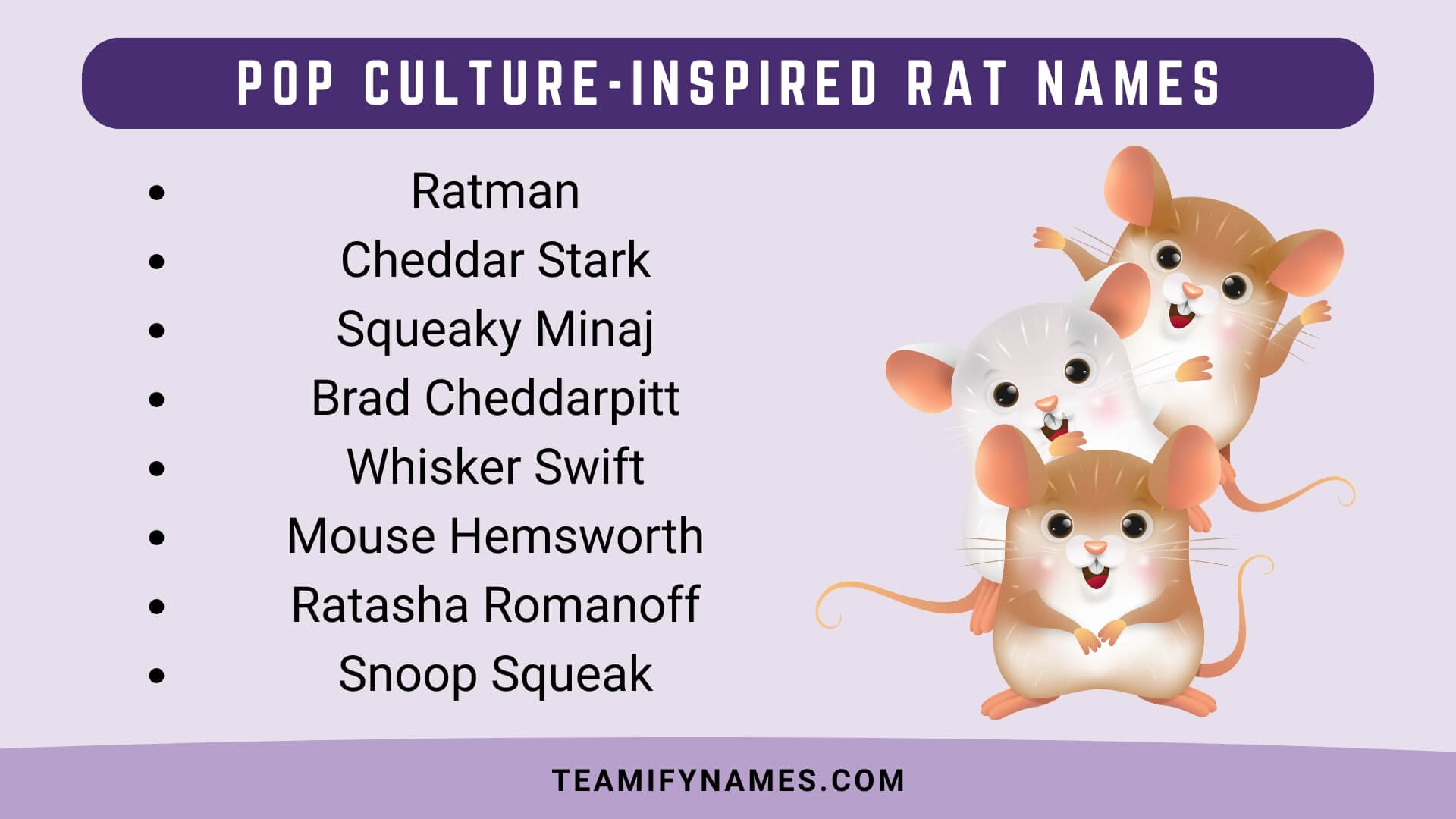 550+ Funny Rat Names That’ll Make You Squeak With Laughter – Teamify Names