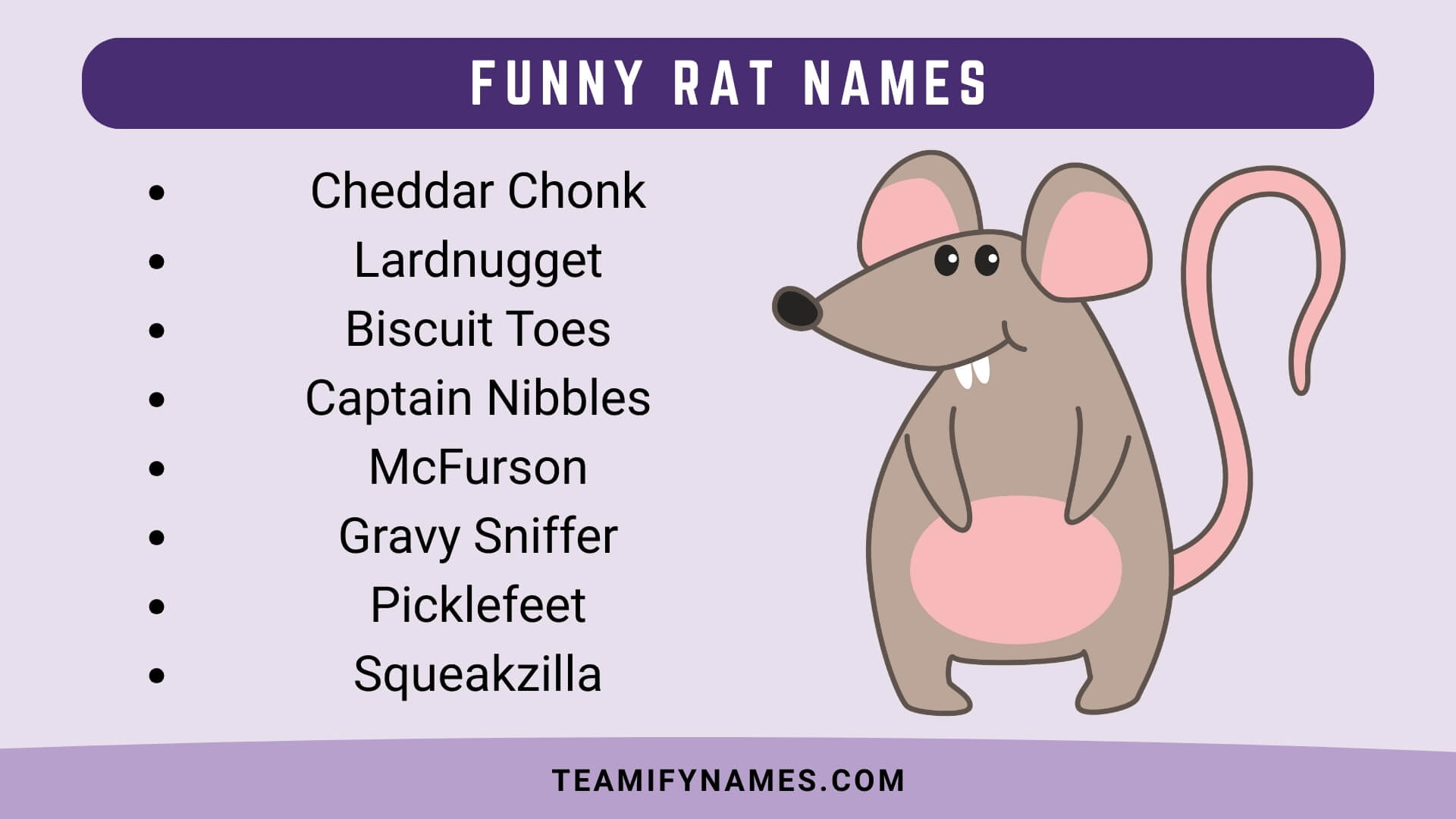 550+ Funny Rat Names That’ll Make You Squeak With Laughter – Teamify Names