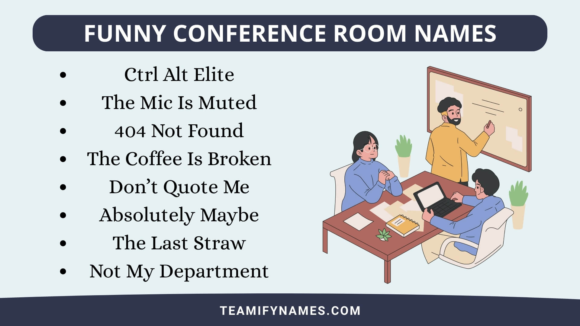 550+ Cool Conference Room Names to Inspire Your Office – Teamify Names