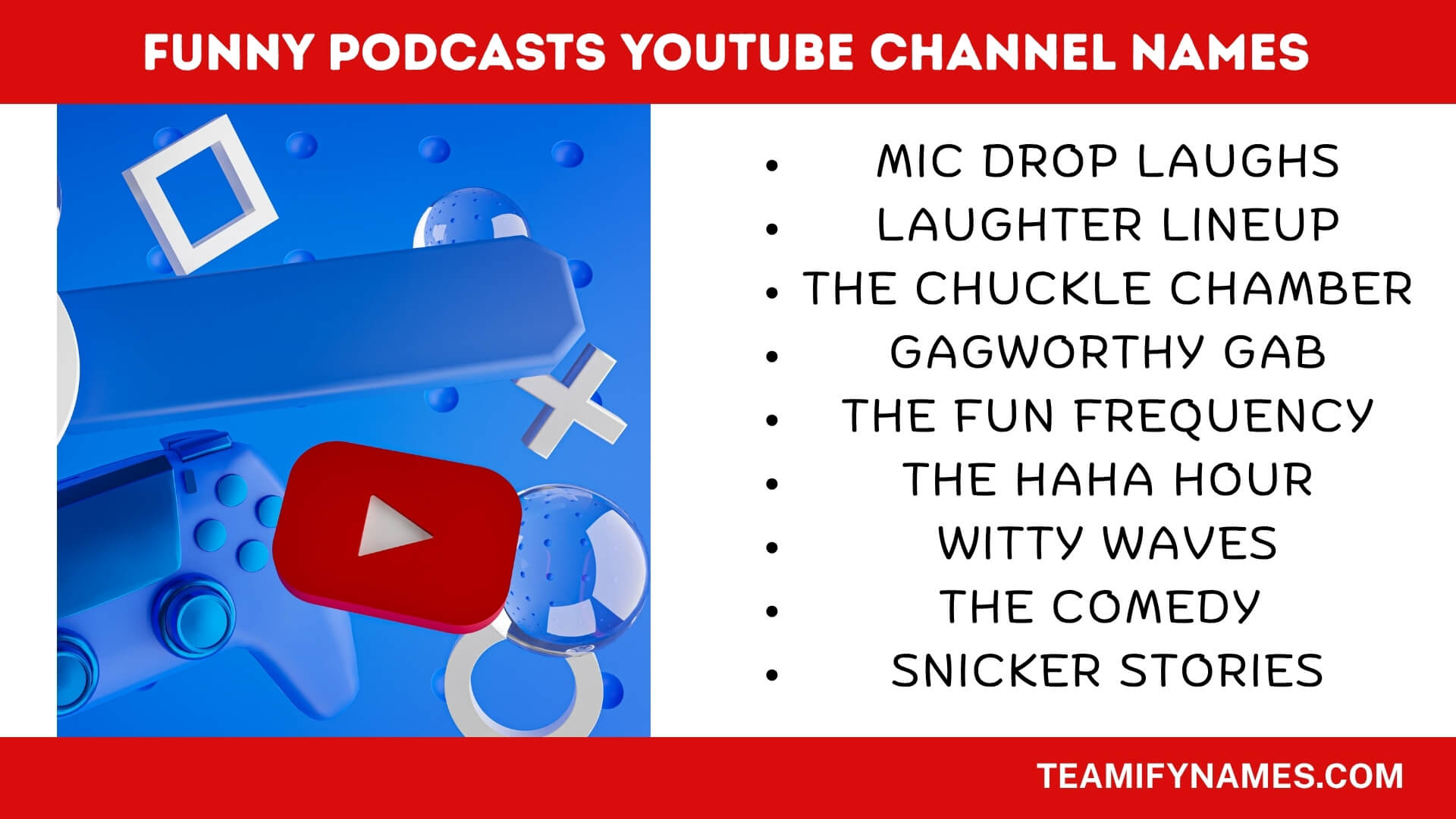 500+ Funny YouTube Channel Names to Boost Your Creativity – Teamify Names