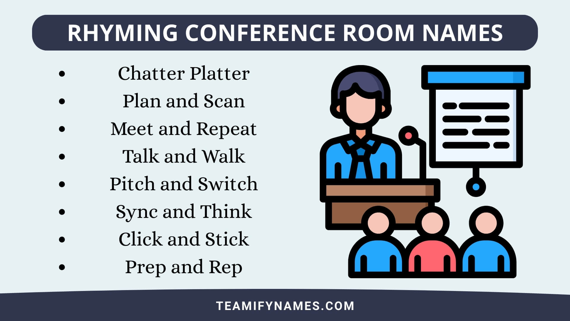 550+ Cool Conference Room Names to Inspire Your Office – Teamify Names