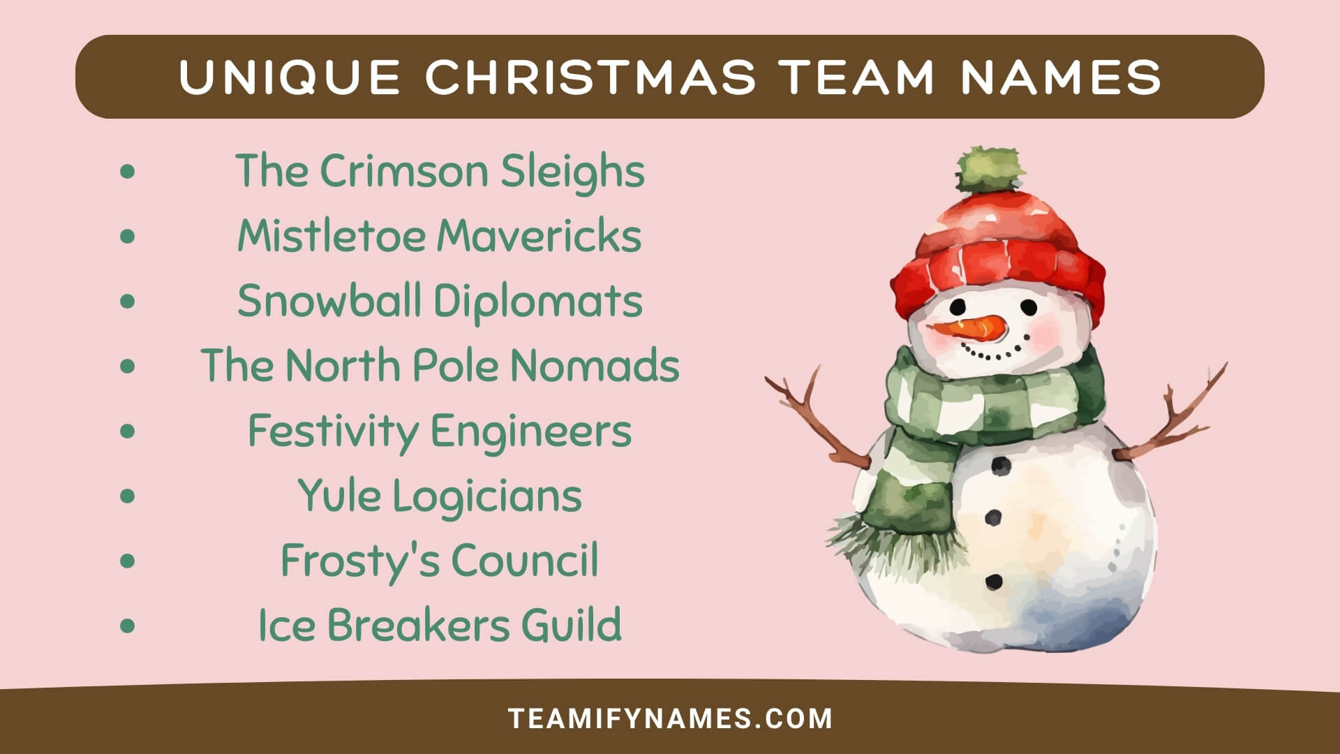 480+ Funny Christmas Team Names to Spread Holiday Cheer in 2025 ...