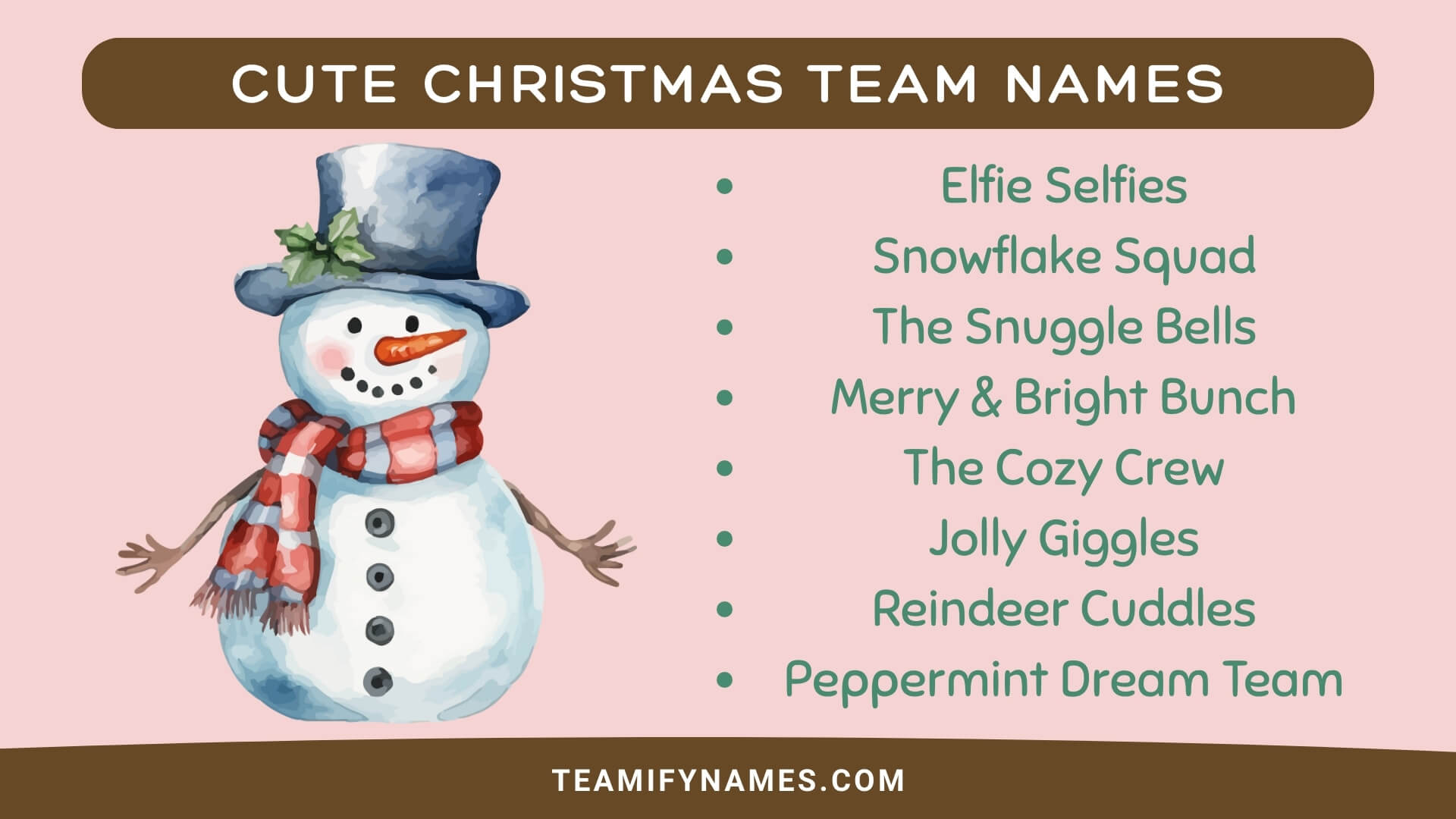 480+ Funny Christmas Team Names to Spread Holiday Cheer in 2025 ...