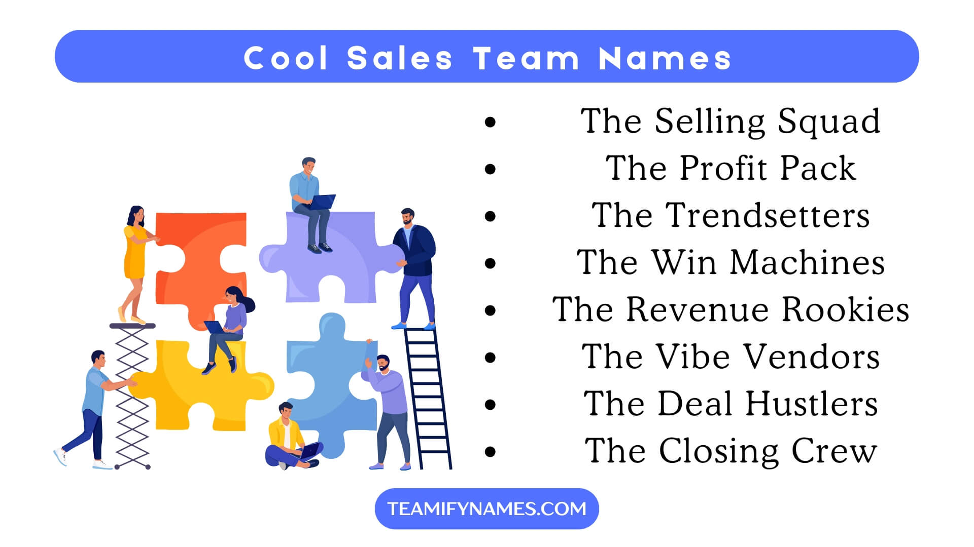455+ Sales Team Names That Inspire Success & Boost Team Spirit ...